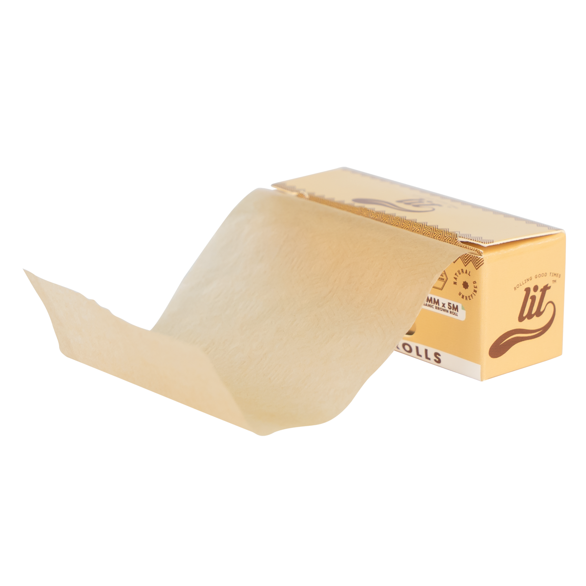 LIT Wide Rolls Organic Brown (54mm x 5m) | French Paper – Lit